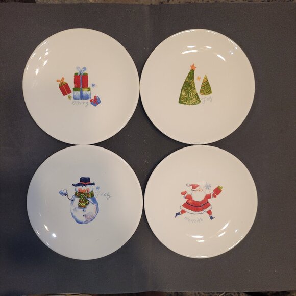 Pier 1 | Dining | Pier Imports Christmas Appetizer Plates Set Of 4 ...